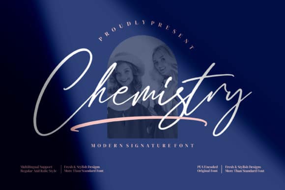 Chemistry Signature Script Font - UpFonts