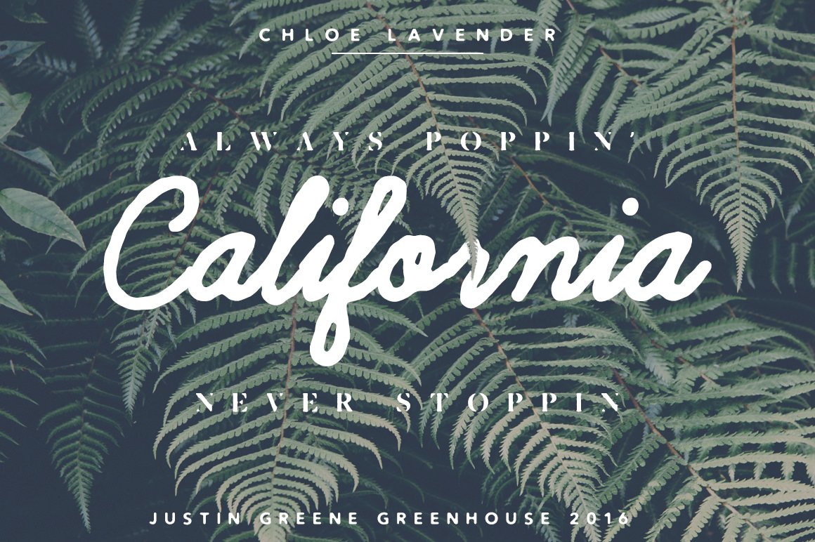 Chloe Lavender - Hand Drawn Script Font - UpFonts