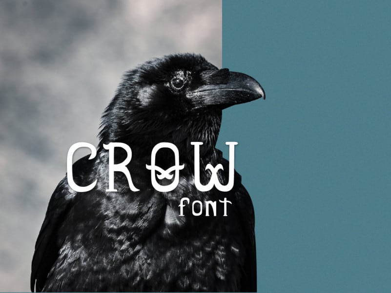 Crow Display Font - UpFonts