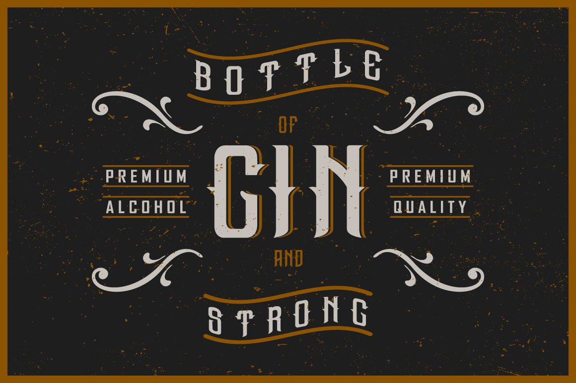Gin Label Font - UpFonts