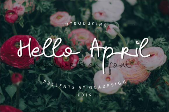 Hello April Font - UpFonts