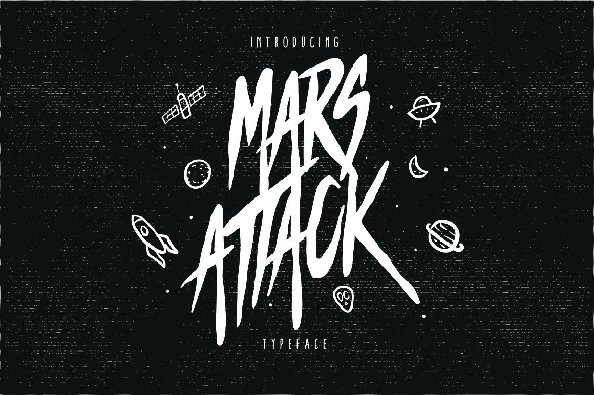 Mars Attack Typeface - UpFonts