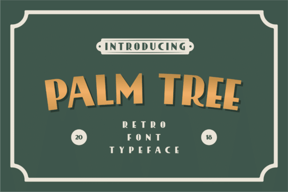 Palm Tree Font - UpFonts