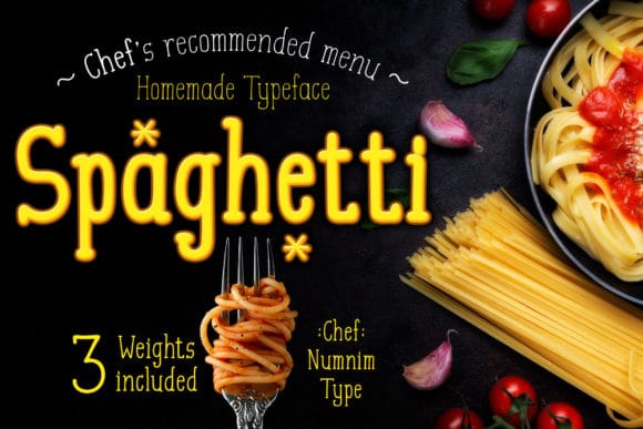 Spaghetti Font - UpFonts