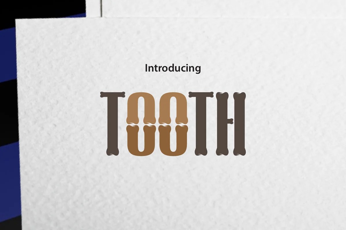 Tooth Font - UpFonts
