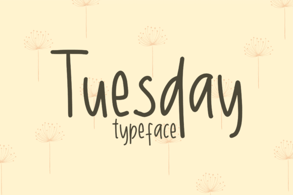 Tuesday Font - UpFonts
