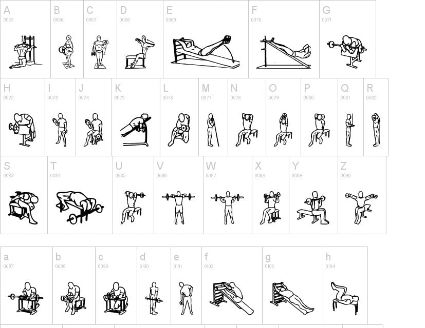 Workout Routine Font - UpFonts