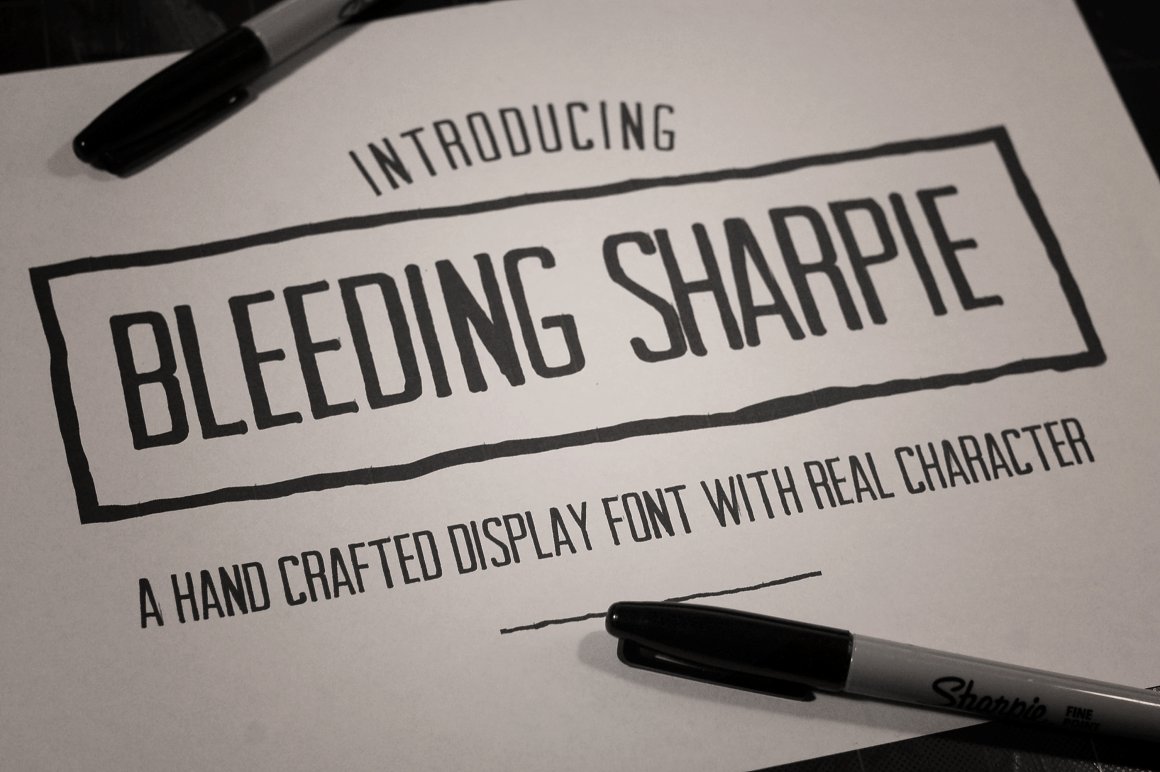 Bleeding Sharpie Font - UpFonts