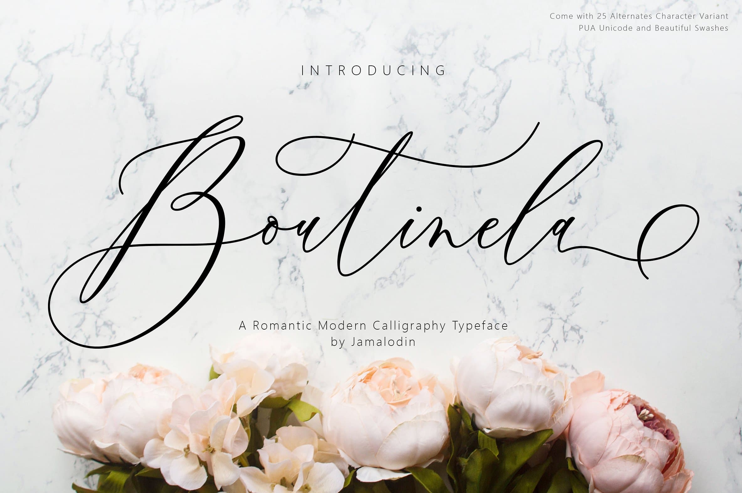 Boutinela Script Font - UpFonts