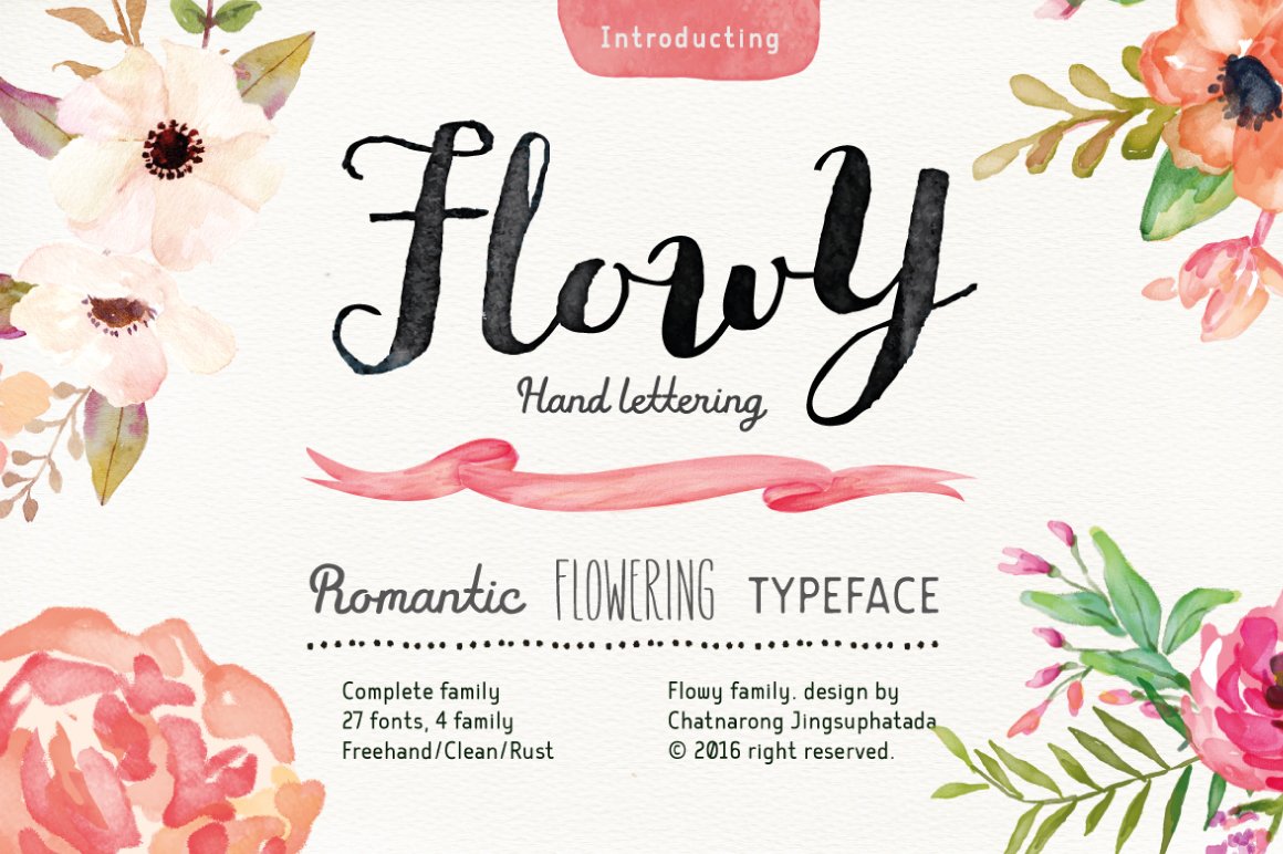 Flowy Script Font - UpFonts