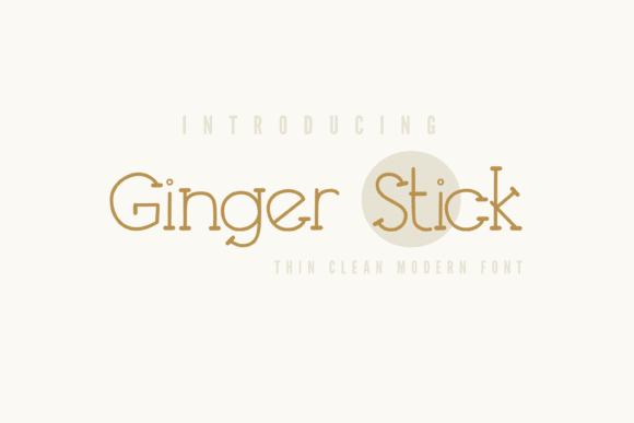 Ginger Stick Font - UpFonts