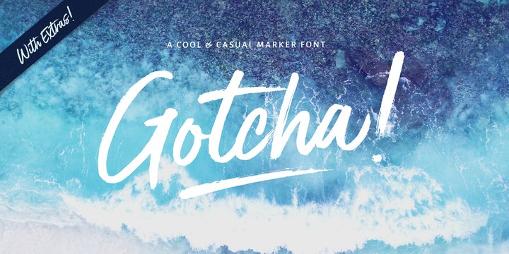 Gotcha Marker Font - UpFonts