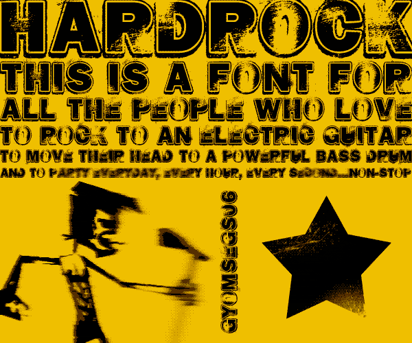Hard Rock Font - UpFonts
