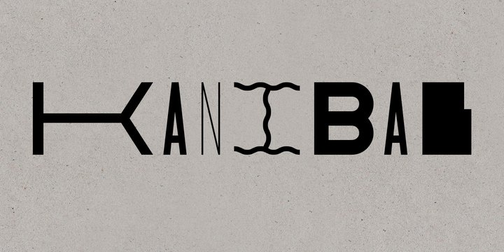 Kanibal Typeface - UpFonts