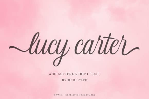 Lucy Carter Script Font - UpFonts