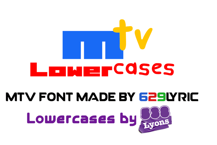 MTV Lowercase 1 Font - UpFonts
