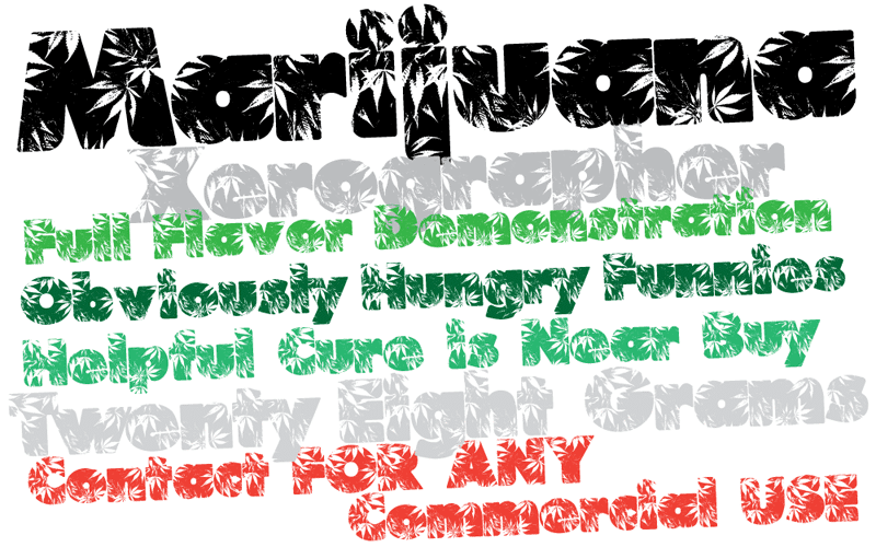 Marijuana Font - UpFonts