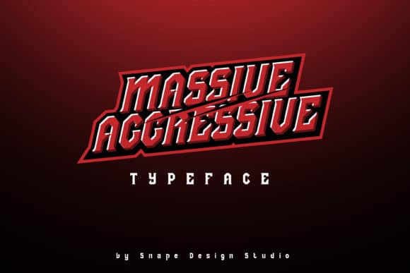 Massive Aggressive Font - UpFonts