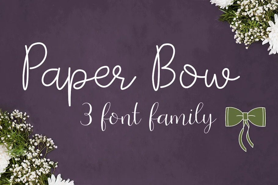 Paper Bow Font - UpFonts