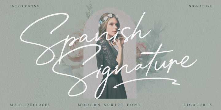Spanish Signature Font - UpFonts