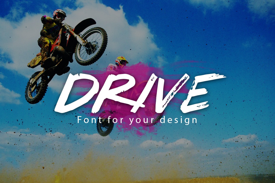 Drive Script Font - UpFonts