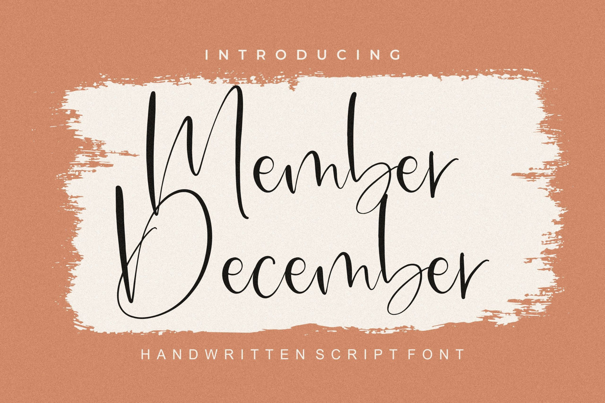 Member December - Handwritten Script Font - UpFonts