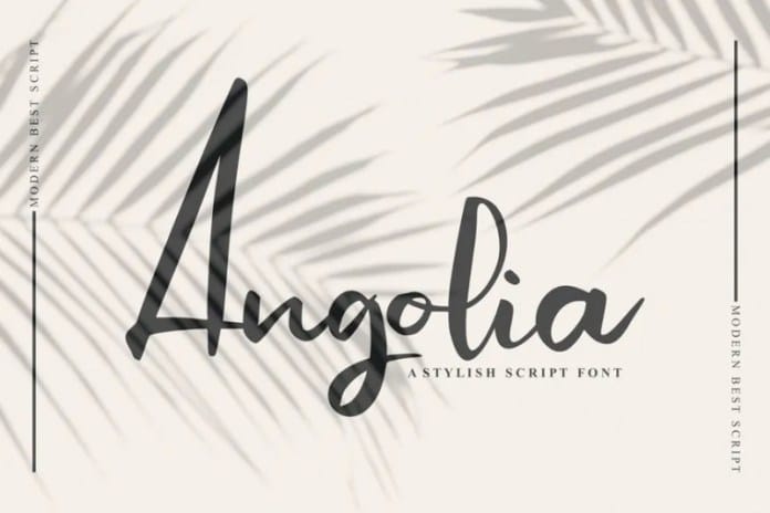 Angolia Font - UpFonts