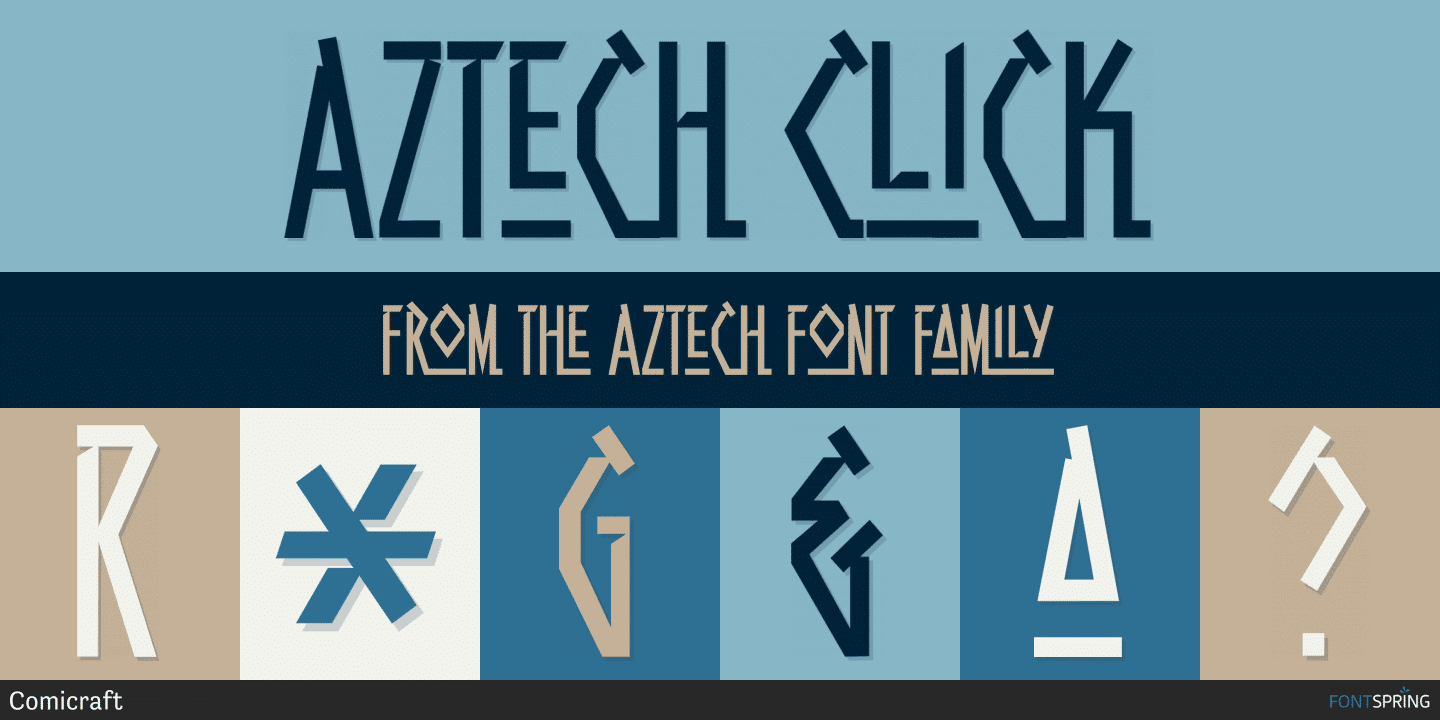 Aztech Font - UpFonts