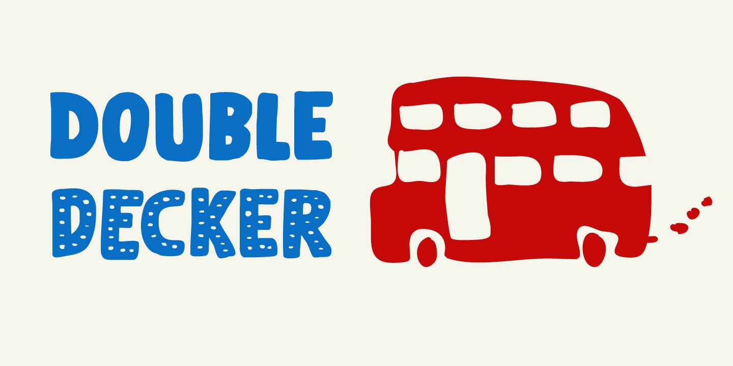 Doubledecker Font Family - UpFonts