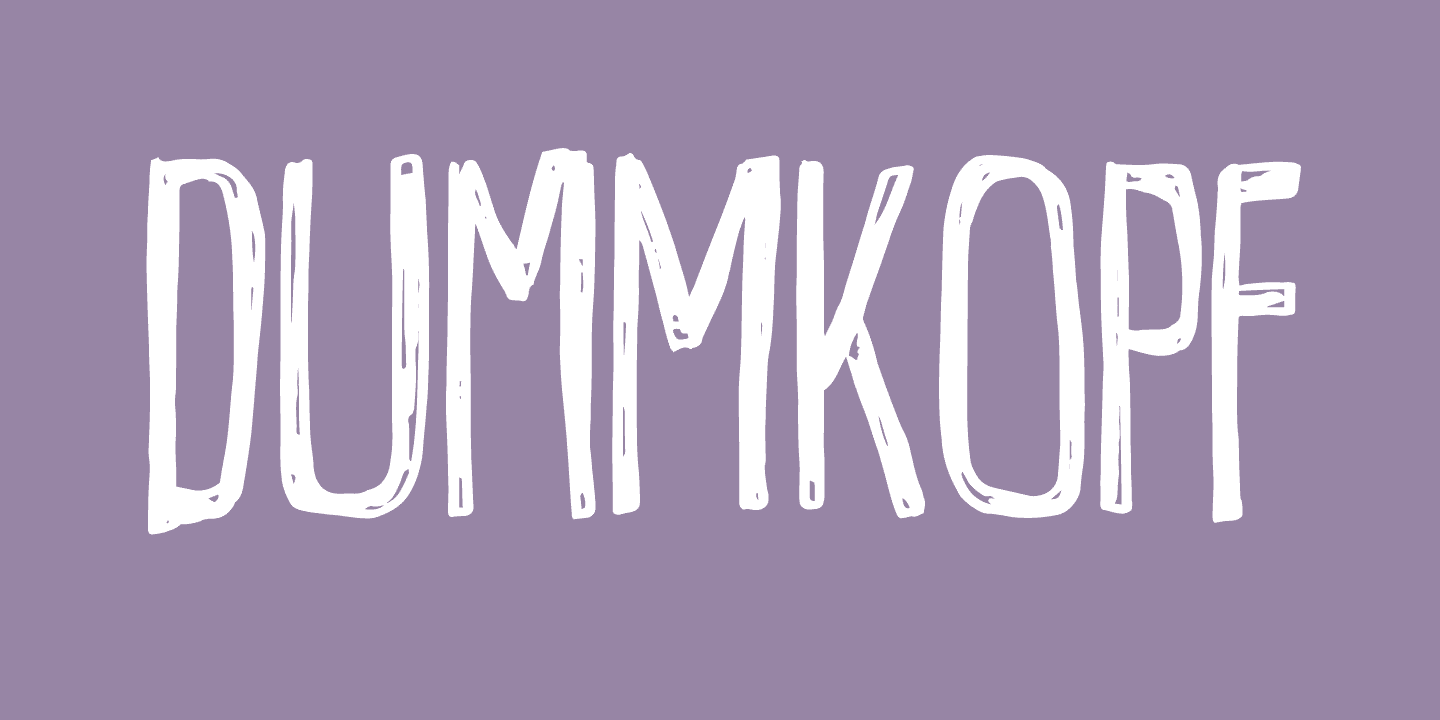 Dummkopf Font - UpFonts