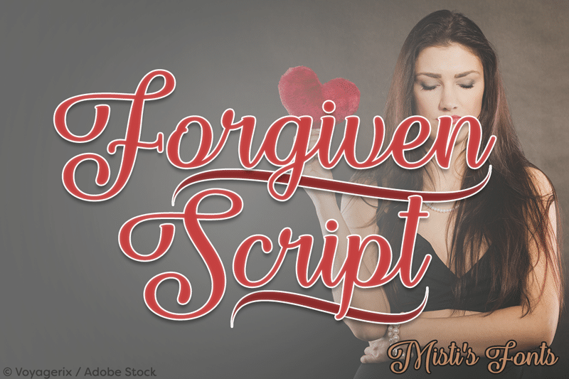Forgiven Script Font - UpFonts
