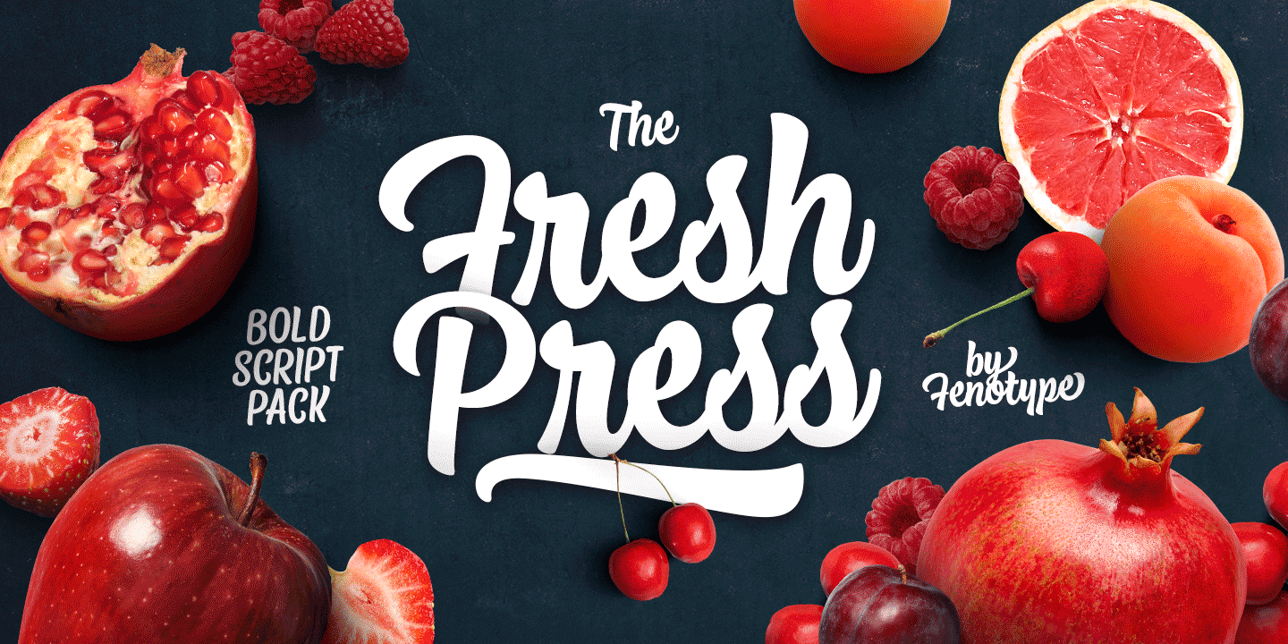 Fresh Press Font Family - UpFonts