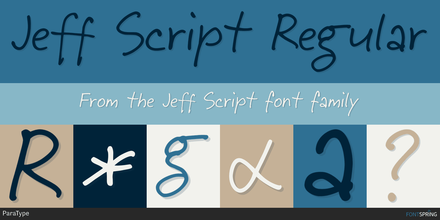 Jeff Script Font - UpFonts