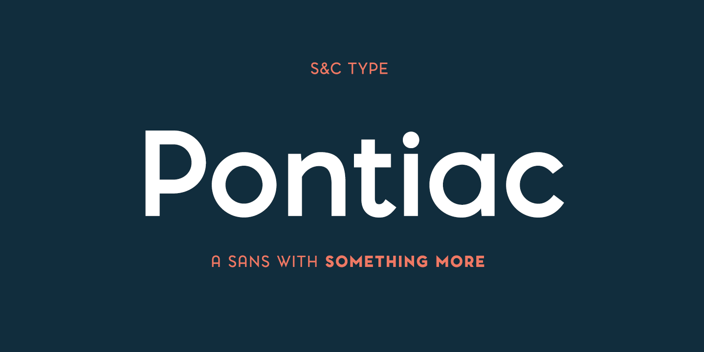 Pontiac Font Family - UpFonts