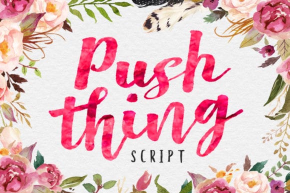 Push Thing Font - UpFonts