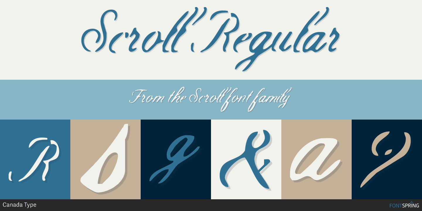 Scroll Font - UpFonts