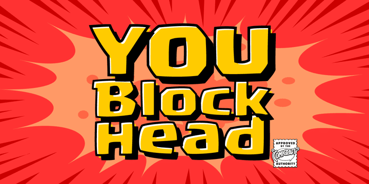 You Blockhead Font - UpFonts