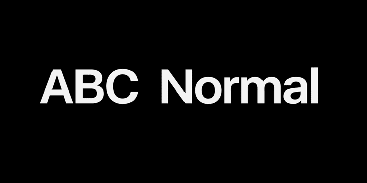 ABC Normal Font - UpFonts
