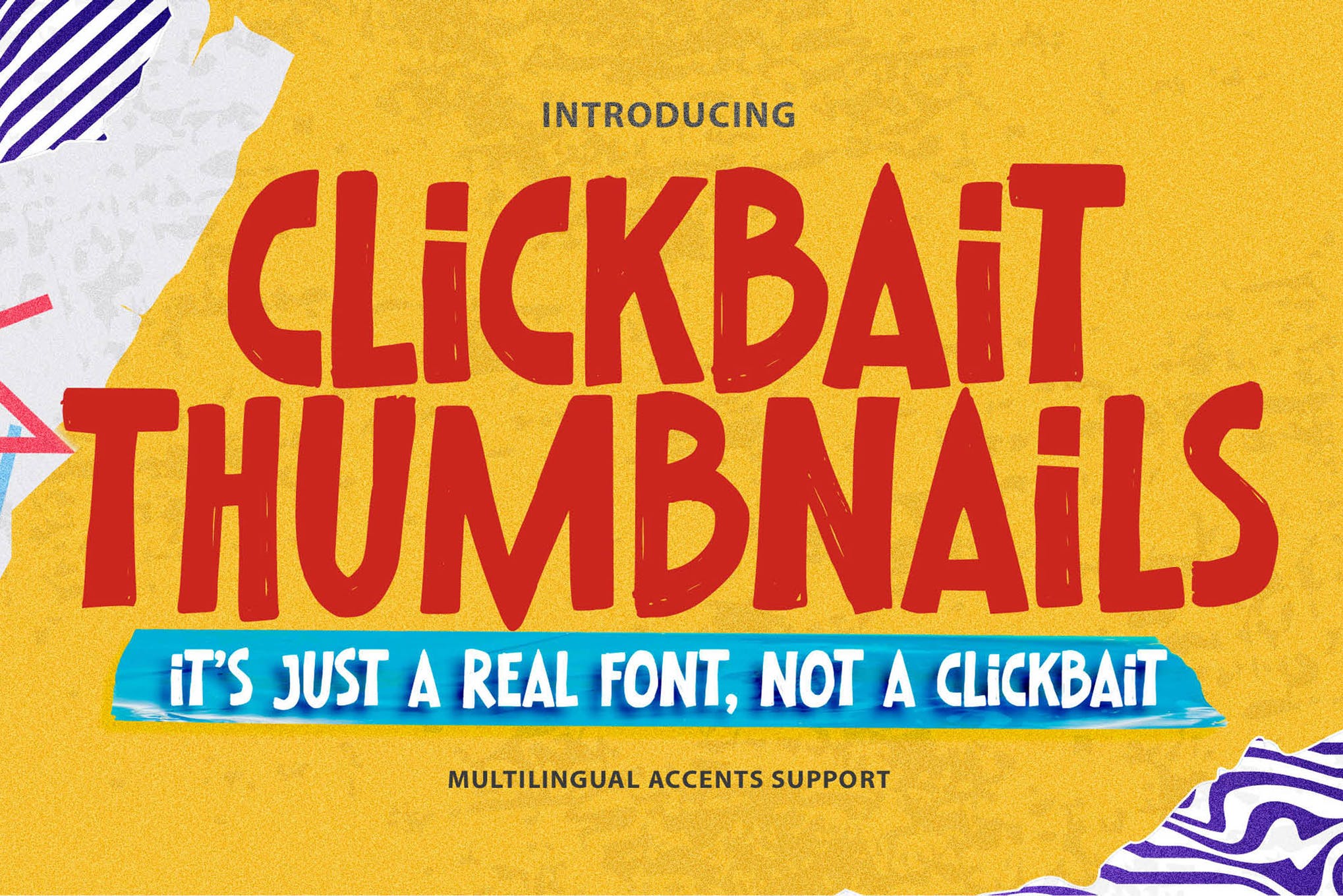 Clickbait Thumbnails Font - UpFonts