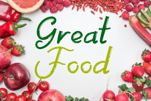 Great Food Script Font - UpFonts