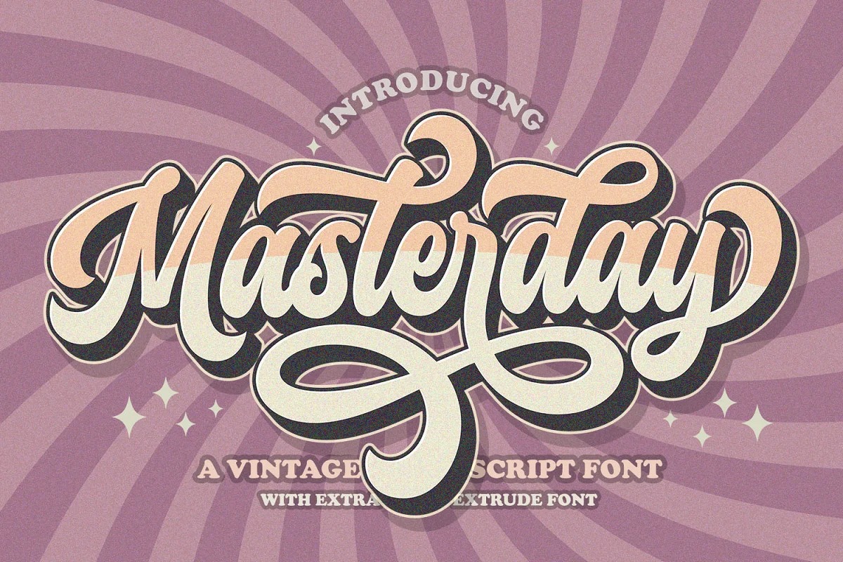Masterday Font - UpFonts