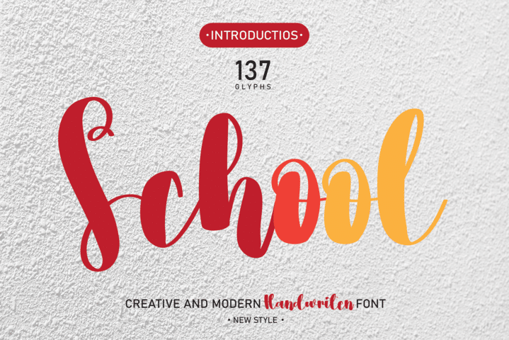 School Font - UpFonts
