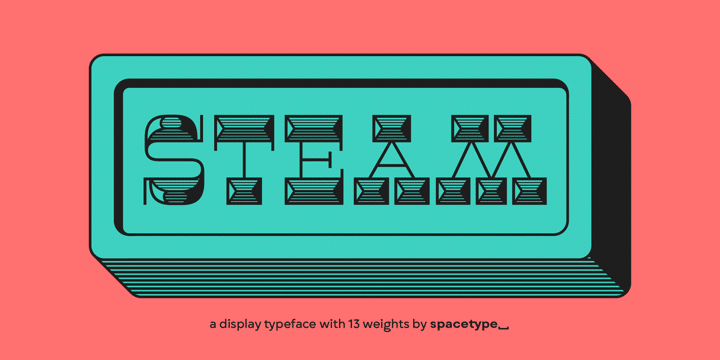 Steam Font - UpFonts