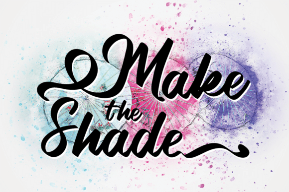 Make The Shade Script Font - UpFonts