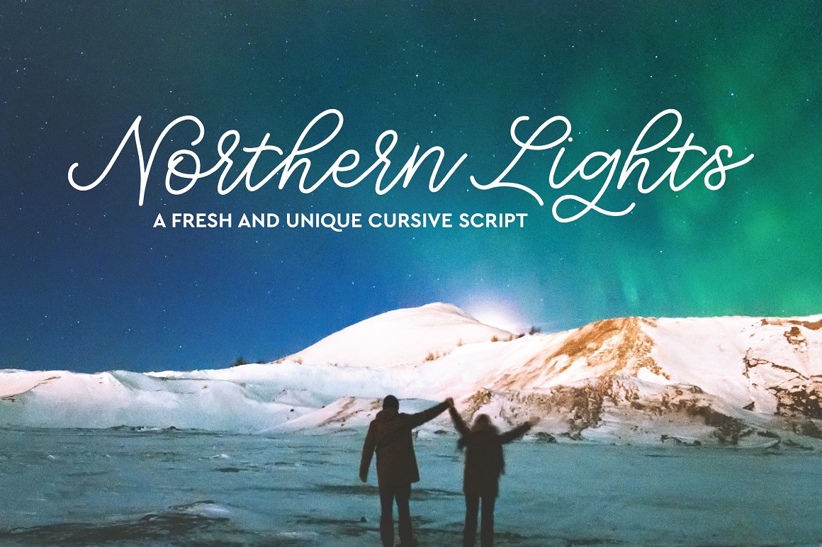 Northern Lights Script Font - UpFonts
