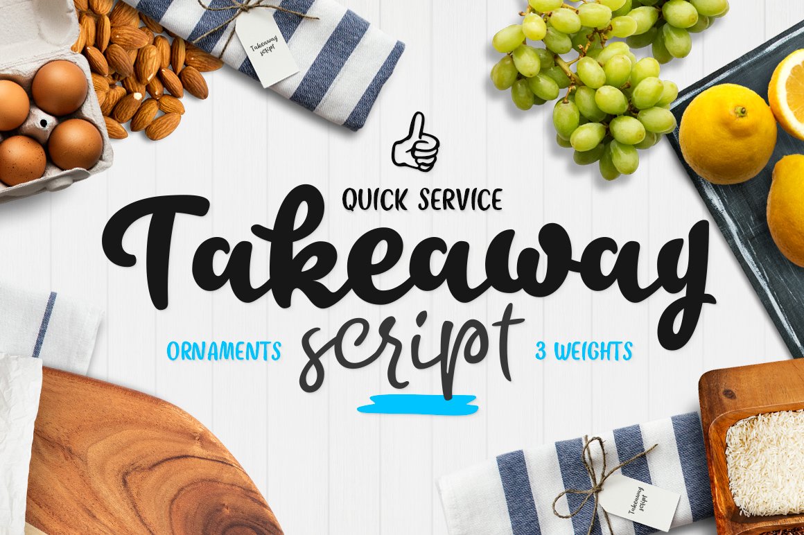Takeaway Script Fonts - UpFonts