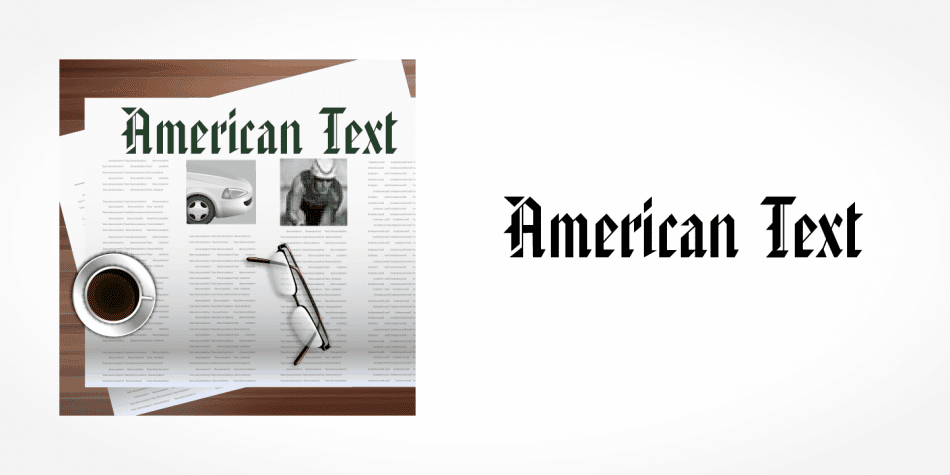 American Text Font - UpFonts