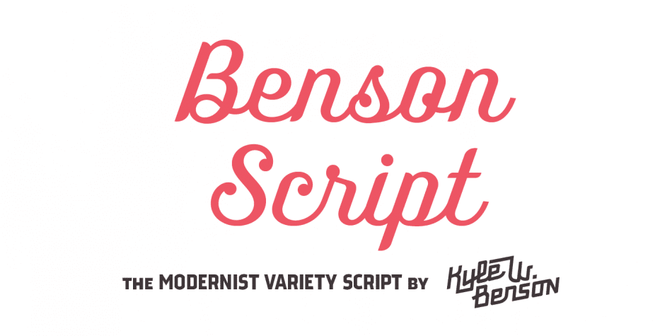 Benson Script Font Family - UpFonts