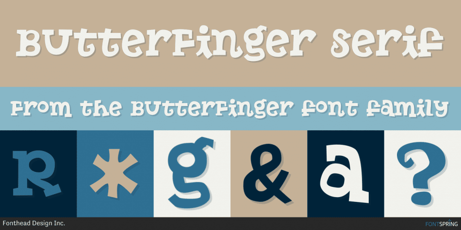 ButterFinger Font - UpFonts