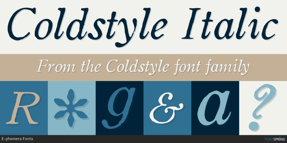 Coldstyle Font - UpFonts